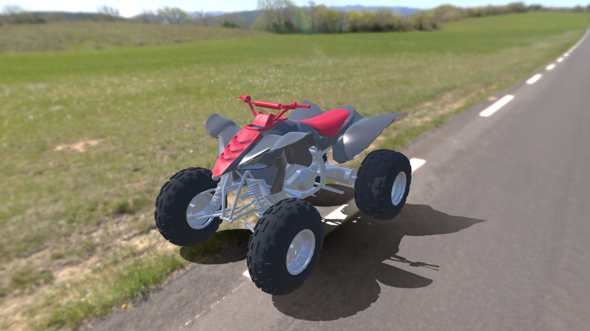 Yamaha raptor ATV - Download Free 3D model by moto man 135 ...