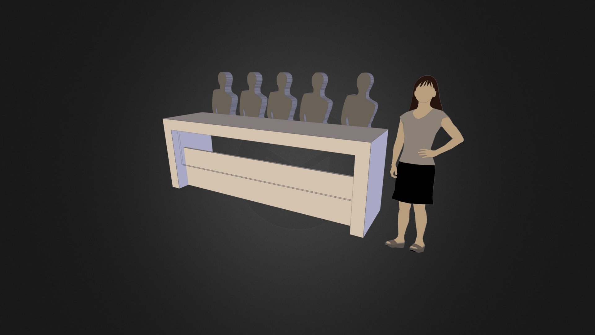 Judges Desk - Code:DESK-JUDGE - 3D model by acme5 [b027315] - Sketchfab