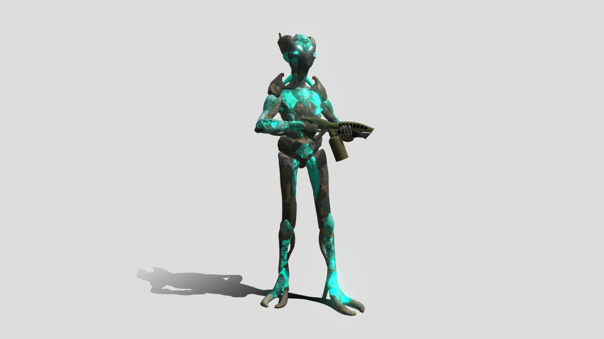 Male_ Alien_ Soldier_01_pose - 3D model by Los Bionicos Animation Studio (@losbionicos) [b0277ab ...