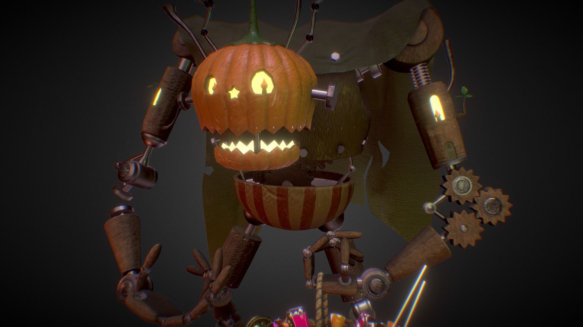 Halloween machine - 3D model by CG_alone (@3d_alone) [b027df5] - Sketchfab