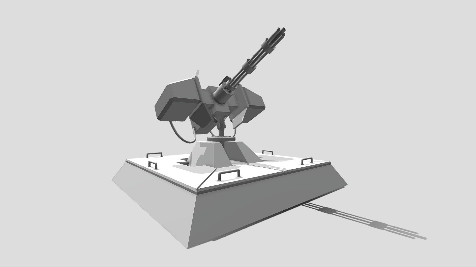 A ROBOTIC ADVANCE MACHINE GUN - 3D model by Noel Esperanza ...