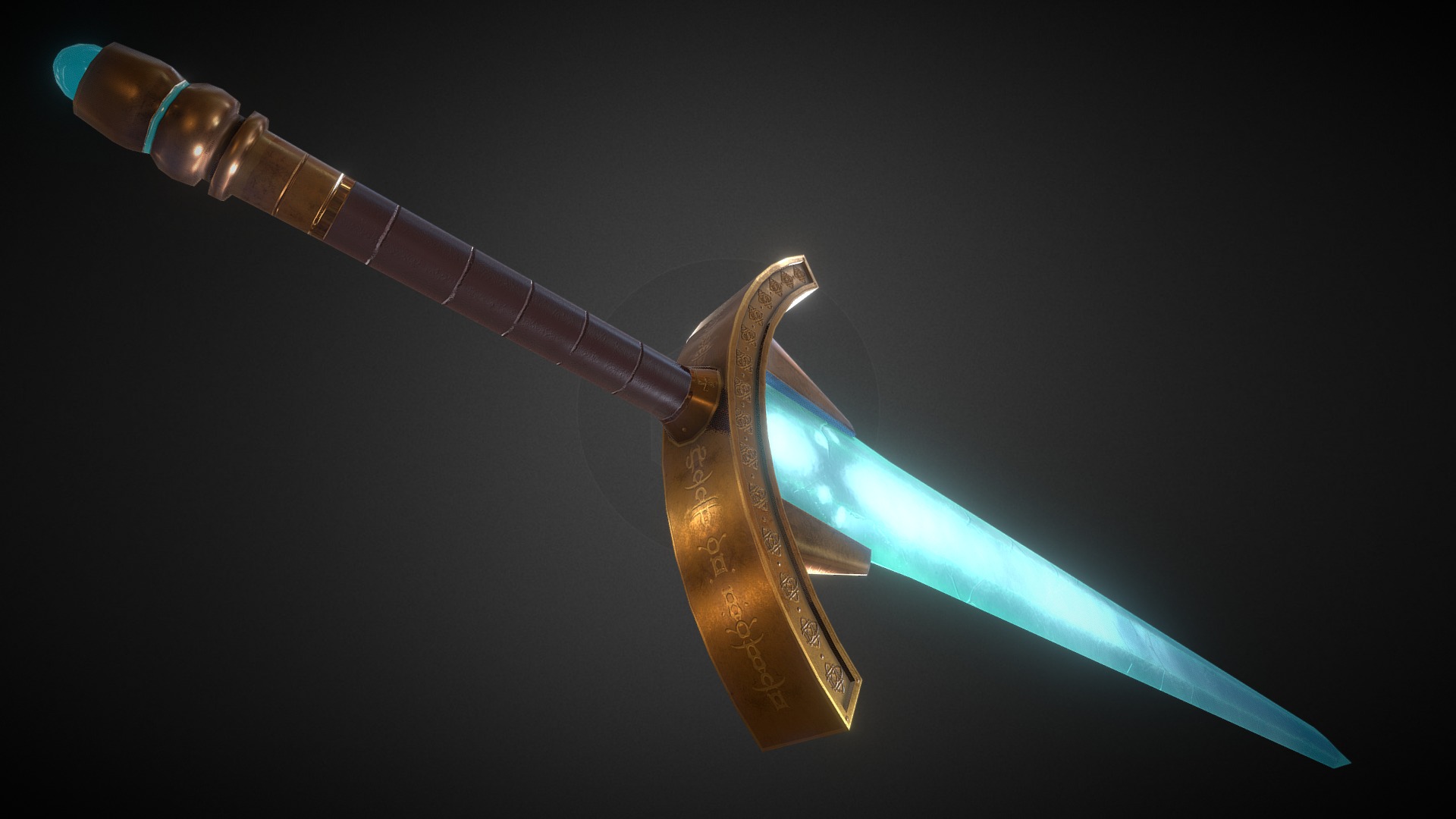 Moonlight Stone Blade - Buy Royalty Free 3D model by Armored ...