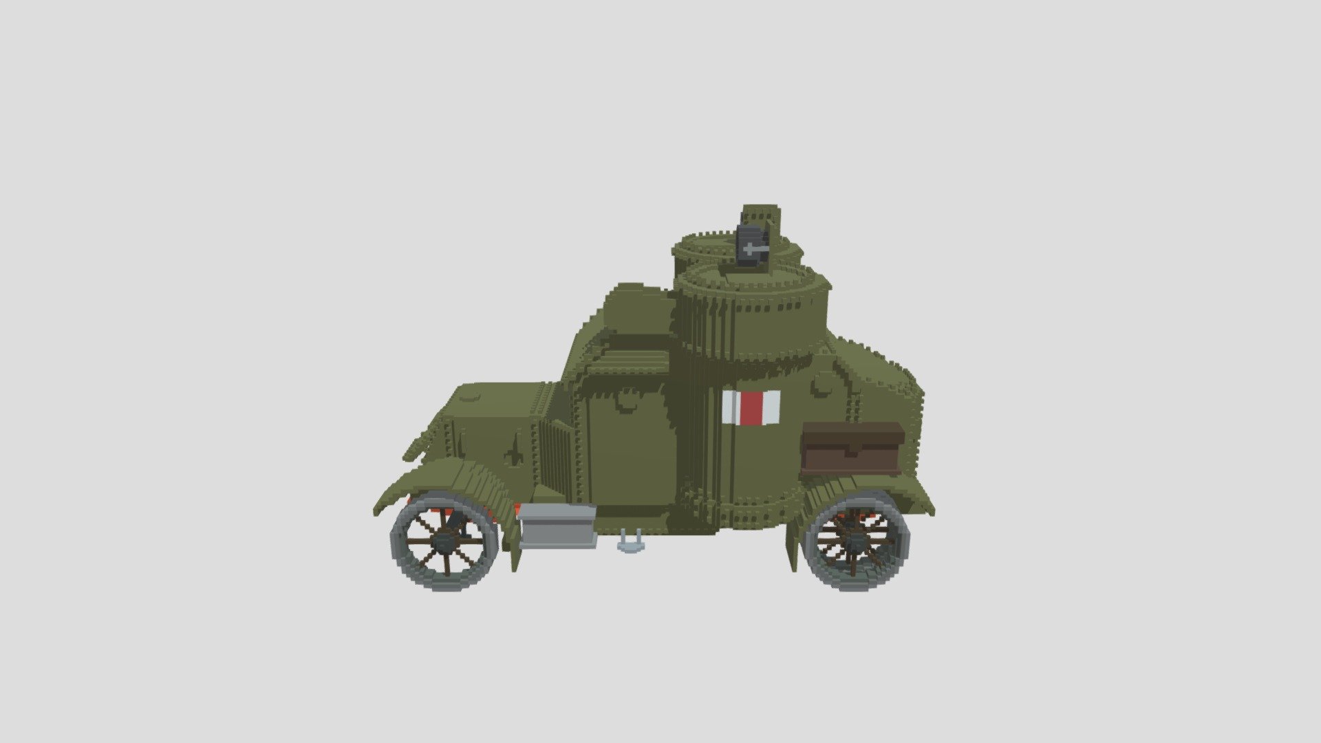 Armored car Austin Mk 4 - 3D model by Dmitry Pollack (@pollackMD ...
