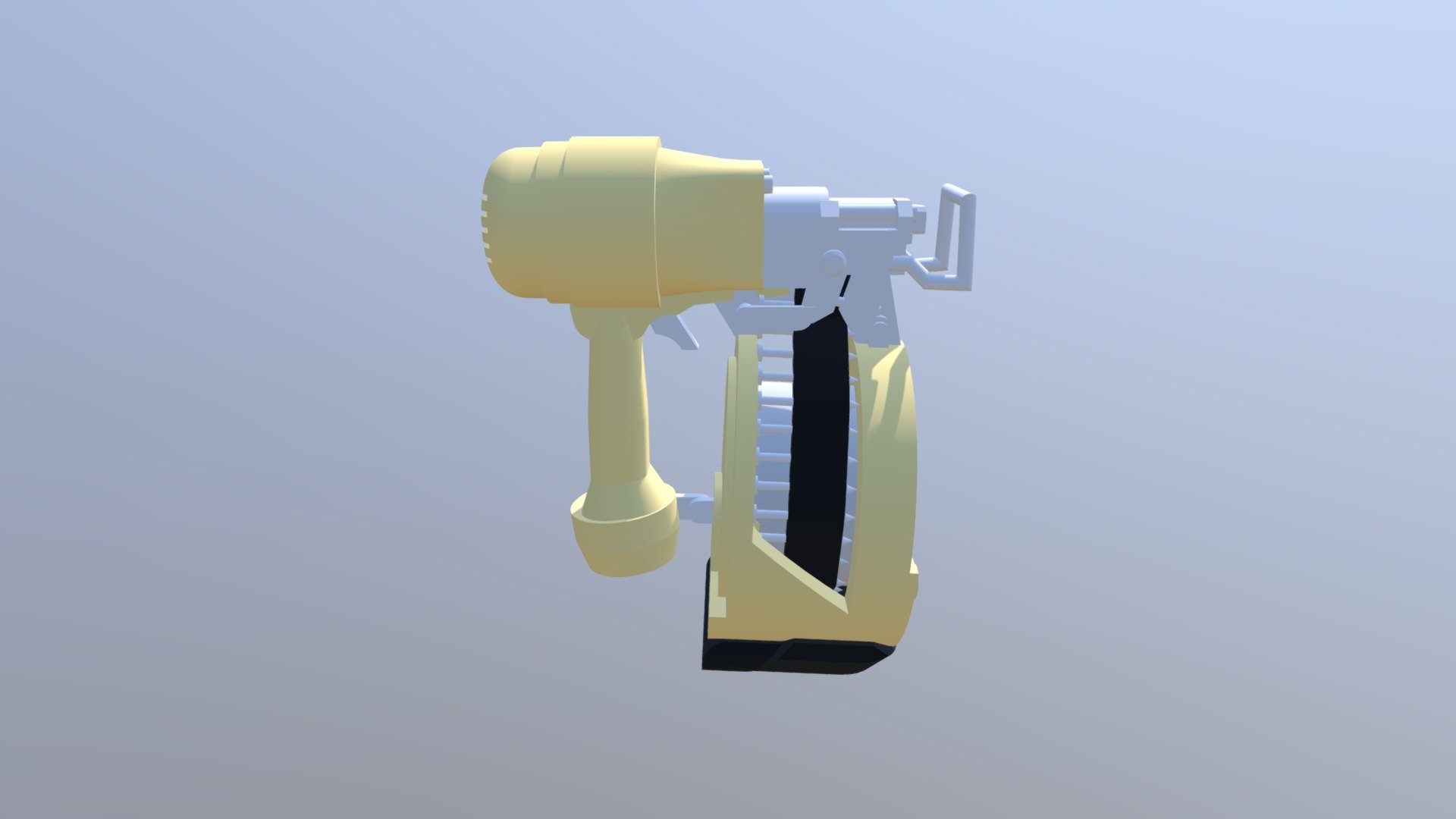Low Poly NailGun Mk3 - 3D model by Thoughtlessart [b02ea85] - Sketchfab