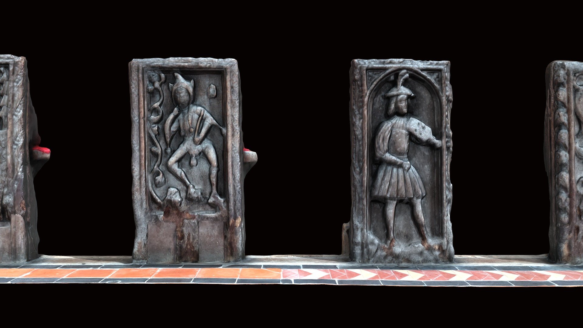 Benchends, Altarnun Church, Cornwall - Download Free 3D model by Connor ...