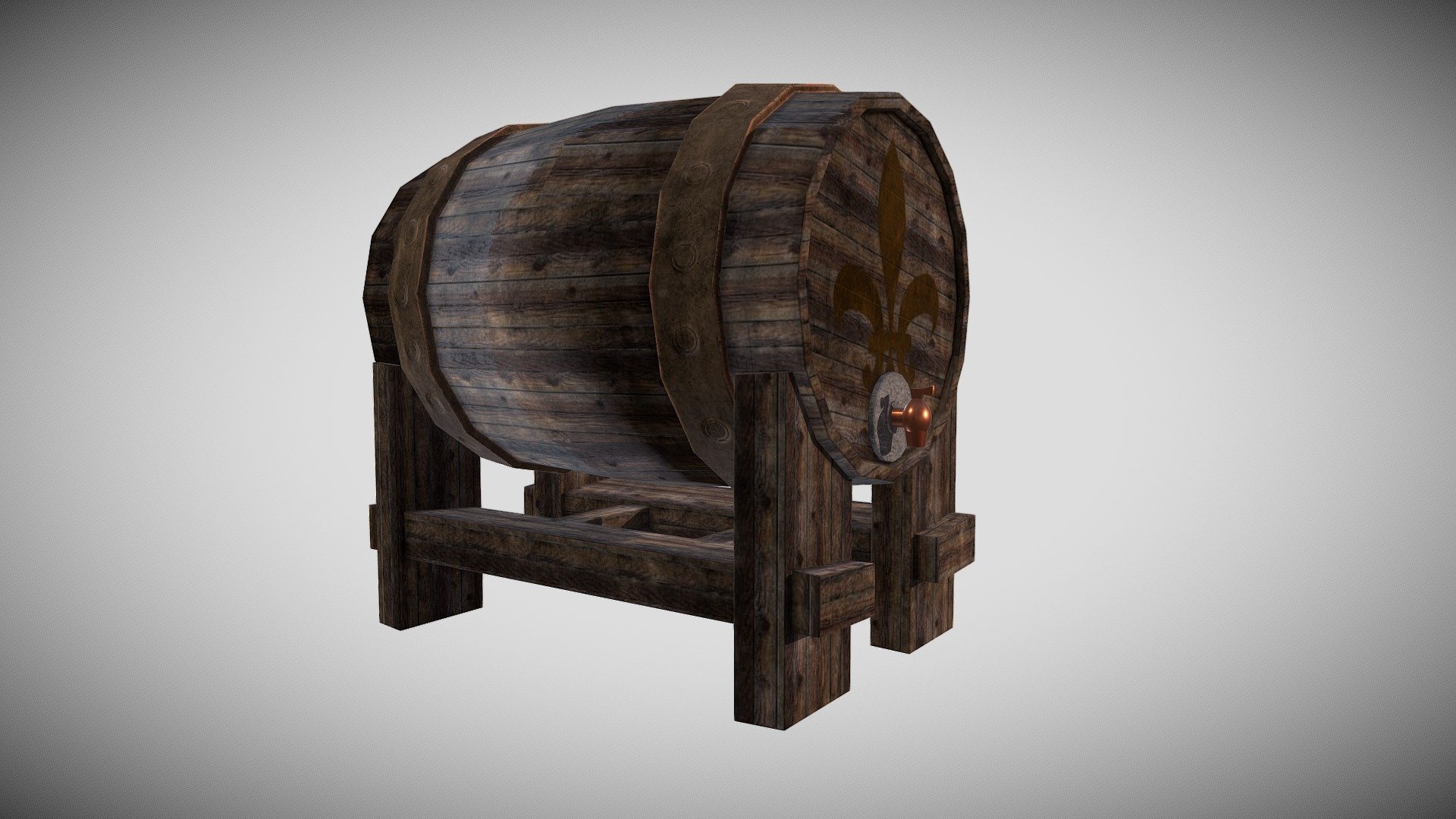 Beer Barrel - Download Free 3D model by tonyflanagan [b03027e] - Sketchfab