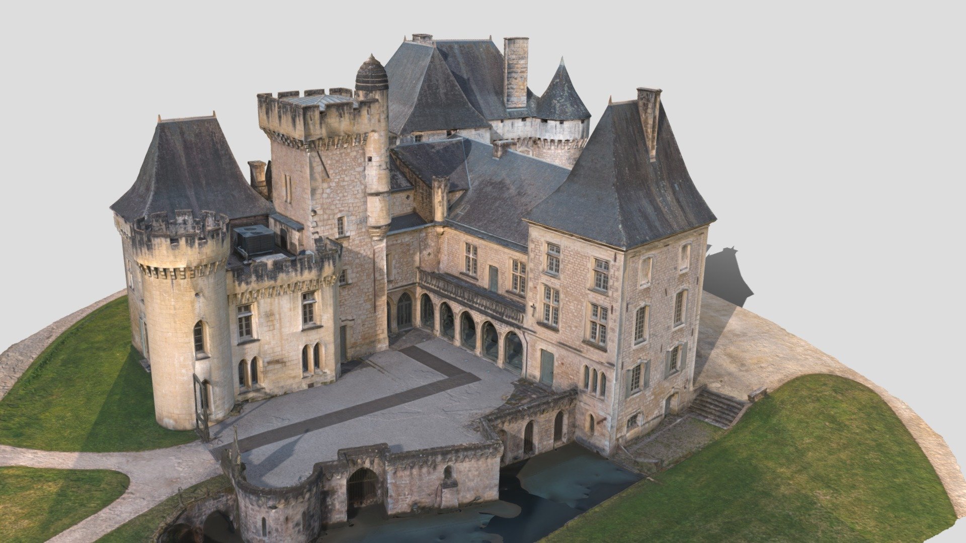 Château de Campagne, France - 3D model by Yannoid (@y.decouessin ...