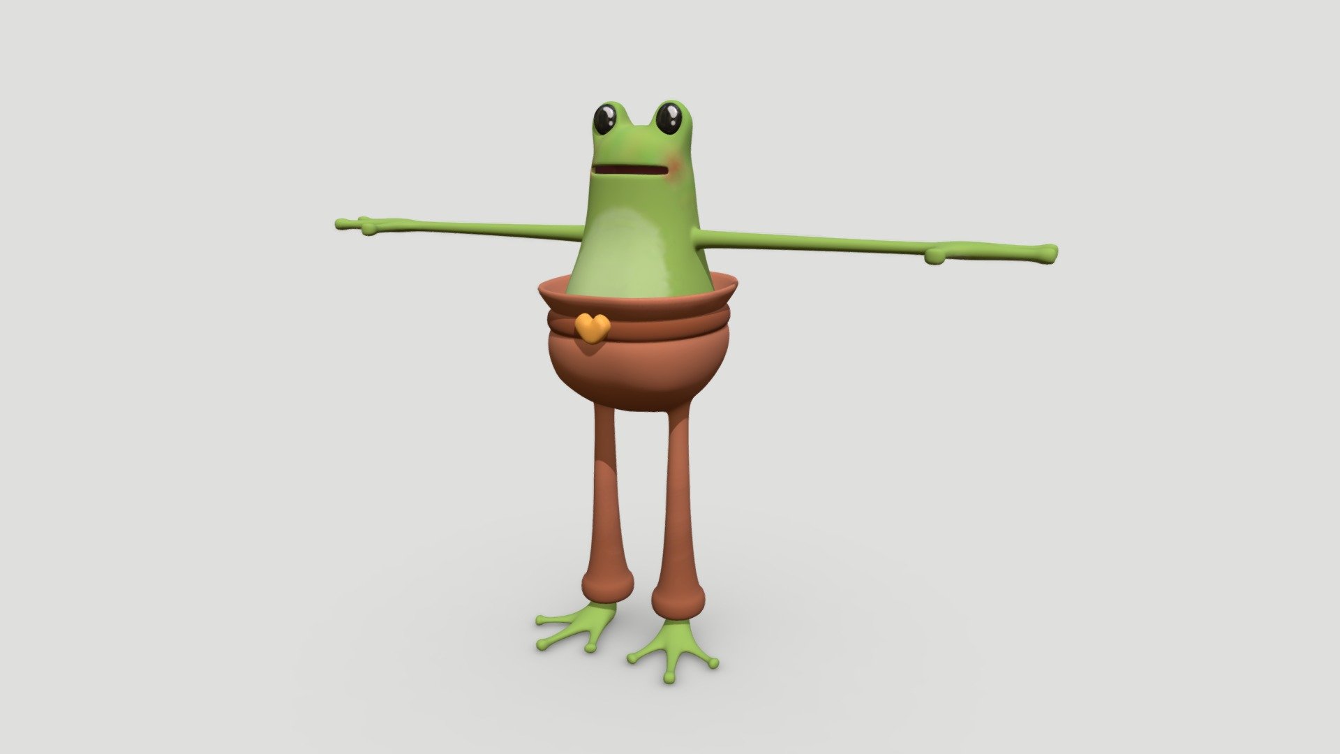 Frog Character - 3D model by Sinfonia-Agridulce [b0334bc] - Sketchfab