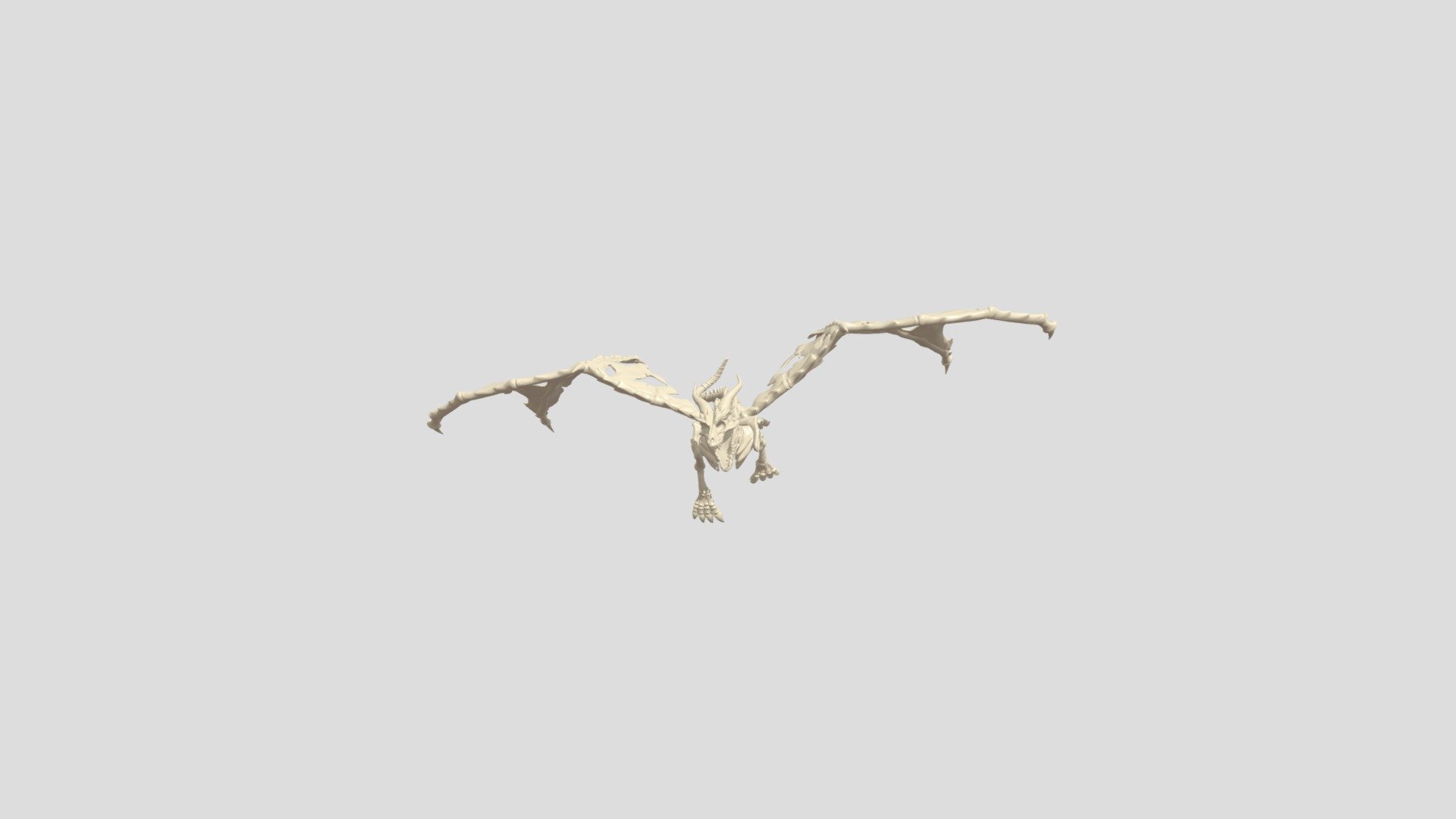 Bone Dragon - Flying - 3D model by McNacMedia [b034f12] - Sketchfab