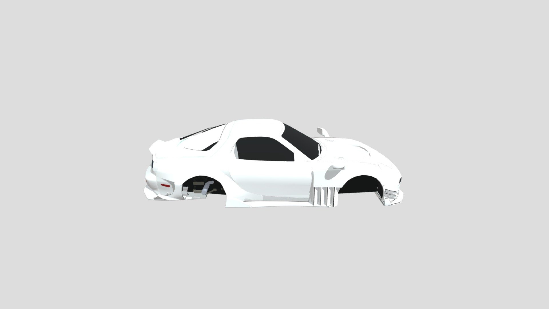 Mazda-RX-7- Widebody (body only) - Download Free 3D model by ...