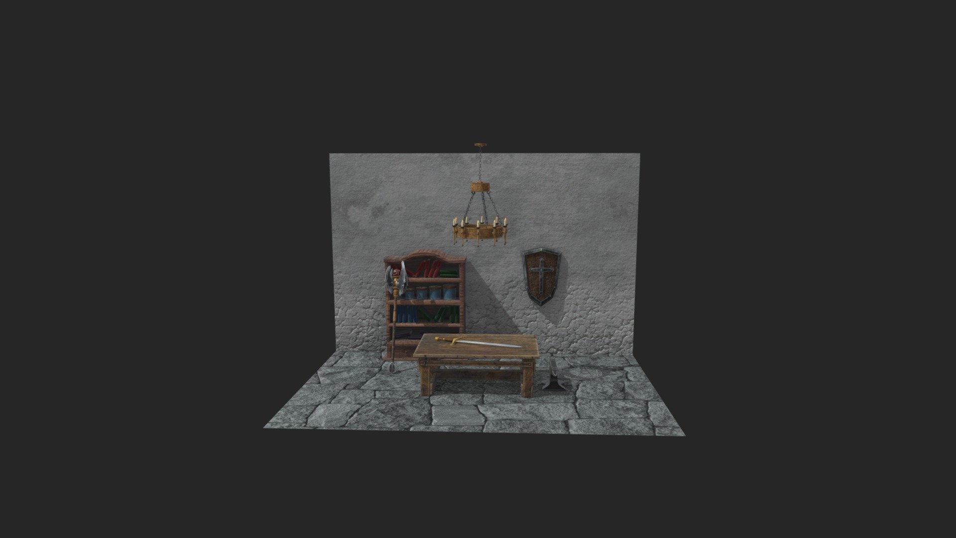 Magic-Fantasy Medieval Scene - Download Free 3D model by mortes ...