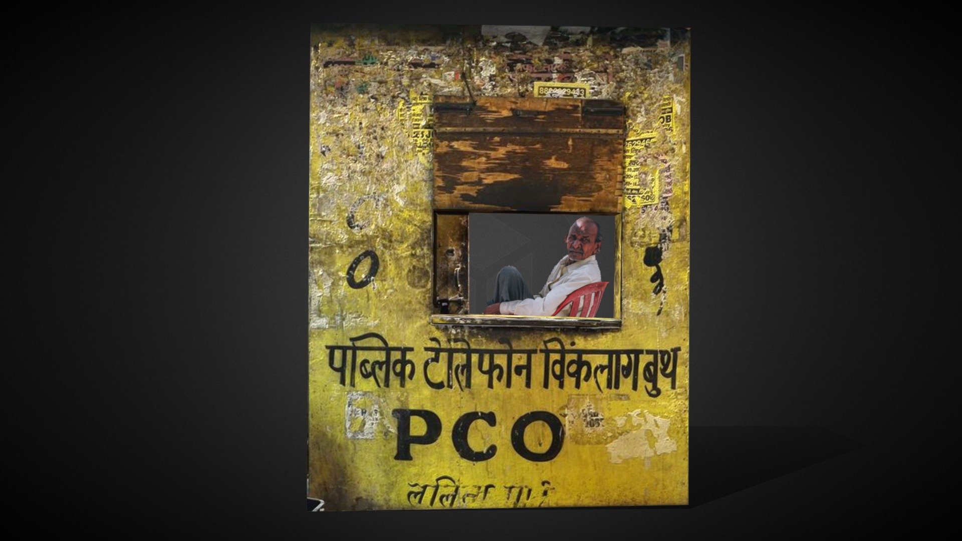 Old Indian PCO Phone Booth / Payphone - Download Free 3D model by ...