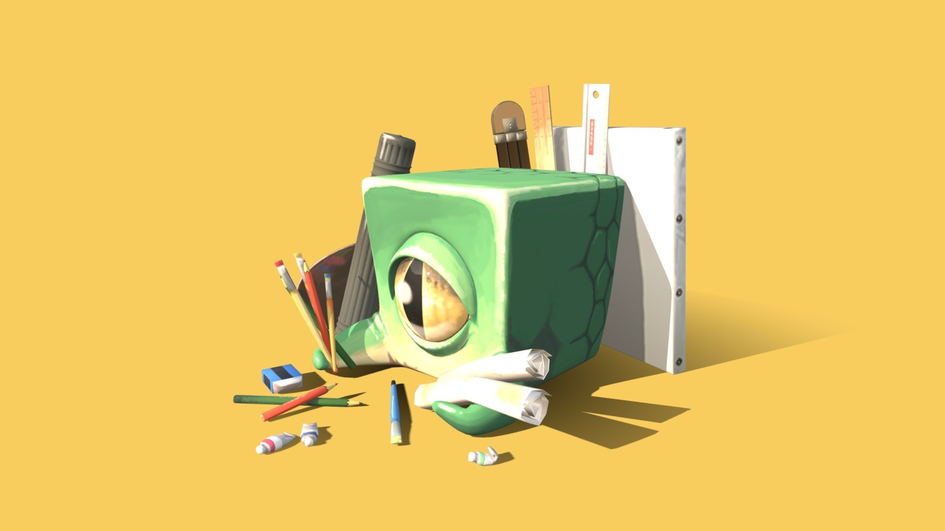 FanArt - Yoshida Seiji's character - 3D model by Sigmoid Button Assets ...