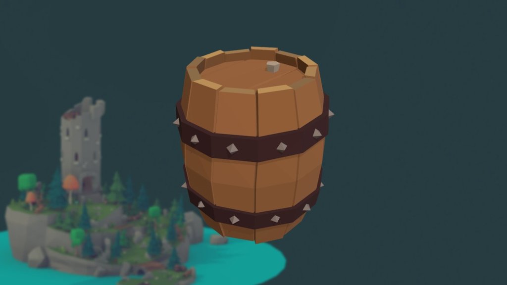 Medieval Fantasy - Barrel - Download Free 3D model by roguenoodle ...