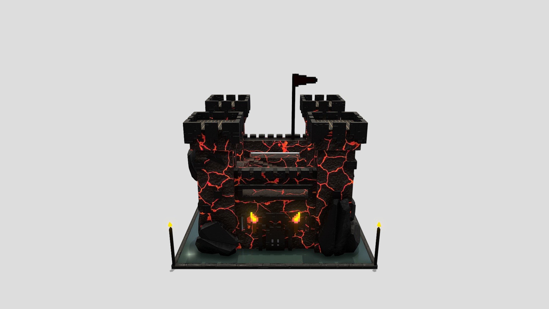 Lava Castle - Download Free 3D model by cryptocastlez [b03e5d5] - Sketchfab