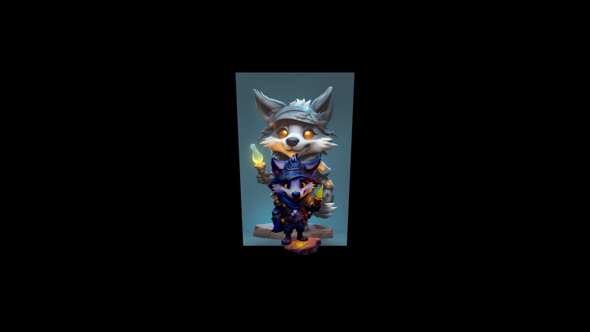 "Furry Character with Torch" A cute, furry ch - Download Free 3D model ...