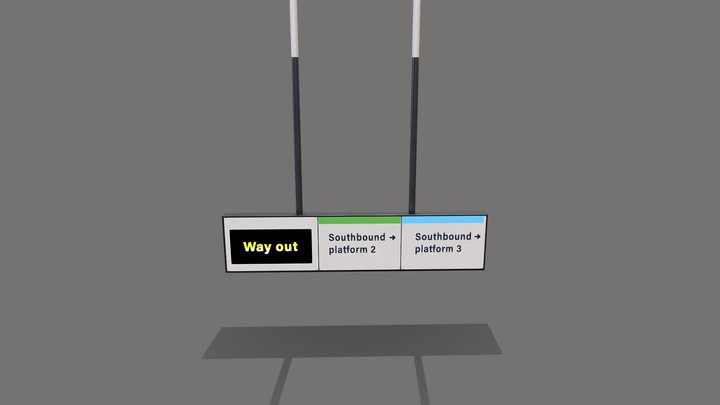 Directional-signs 3D models - Sketchfab