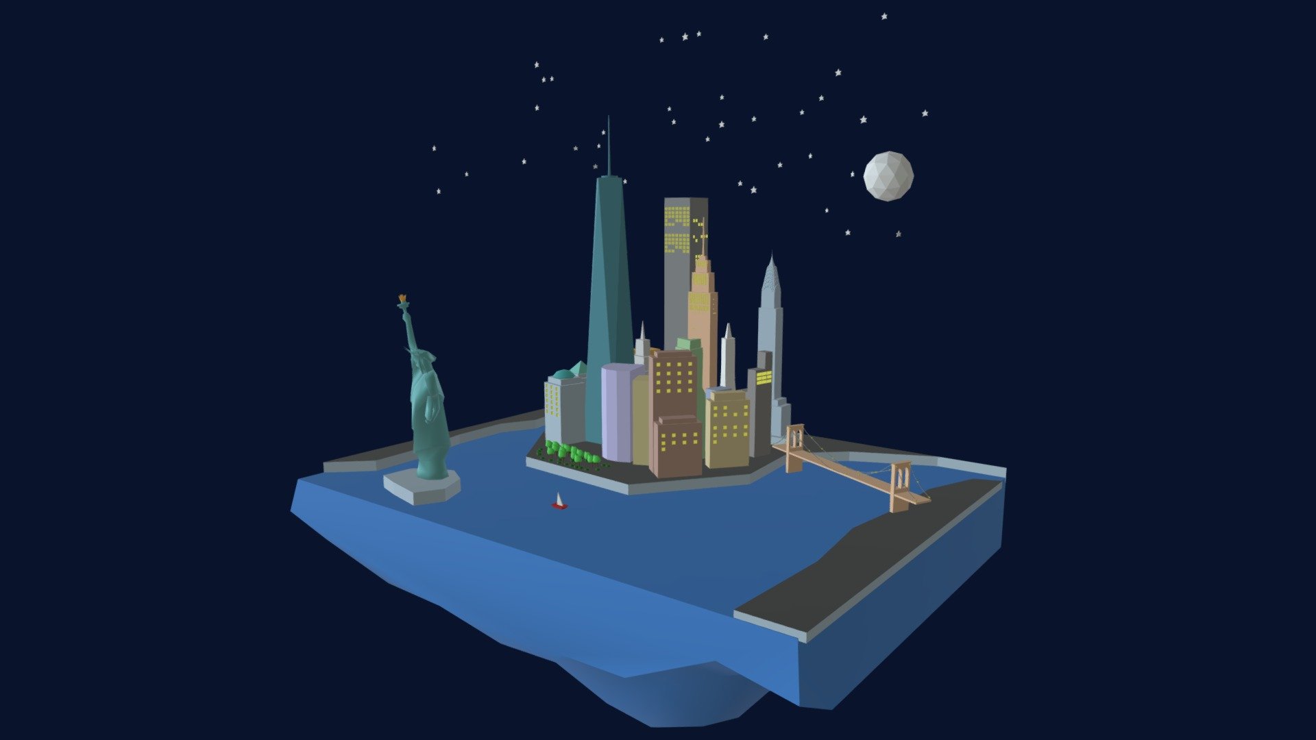 Manhattan - Download Free 3D model by lorena.ragusa (@lorena.) [b03eee3 ...