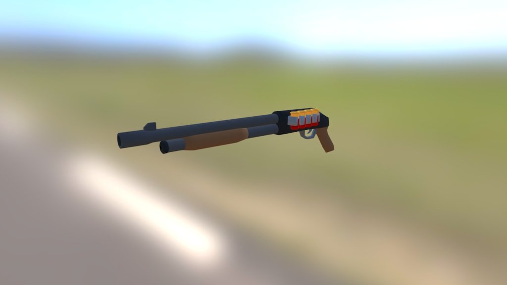 Animated Low-Poly Shotgun - 3D model by rajreaper [b041138] - Sketchfab