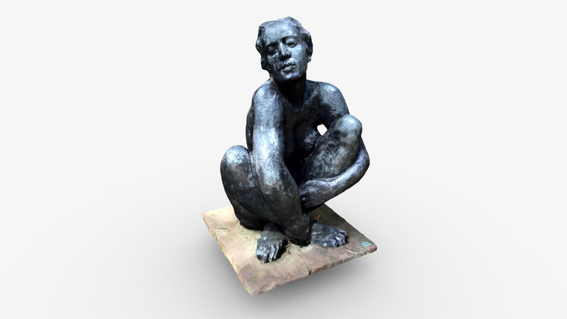Sculpture of a sitting woman, Georg Kolbe - Download Free 3D model by ...