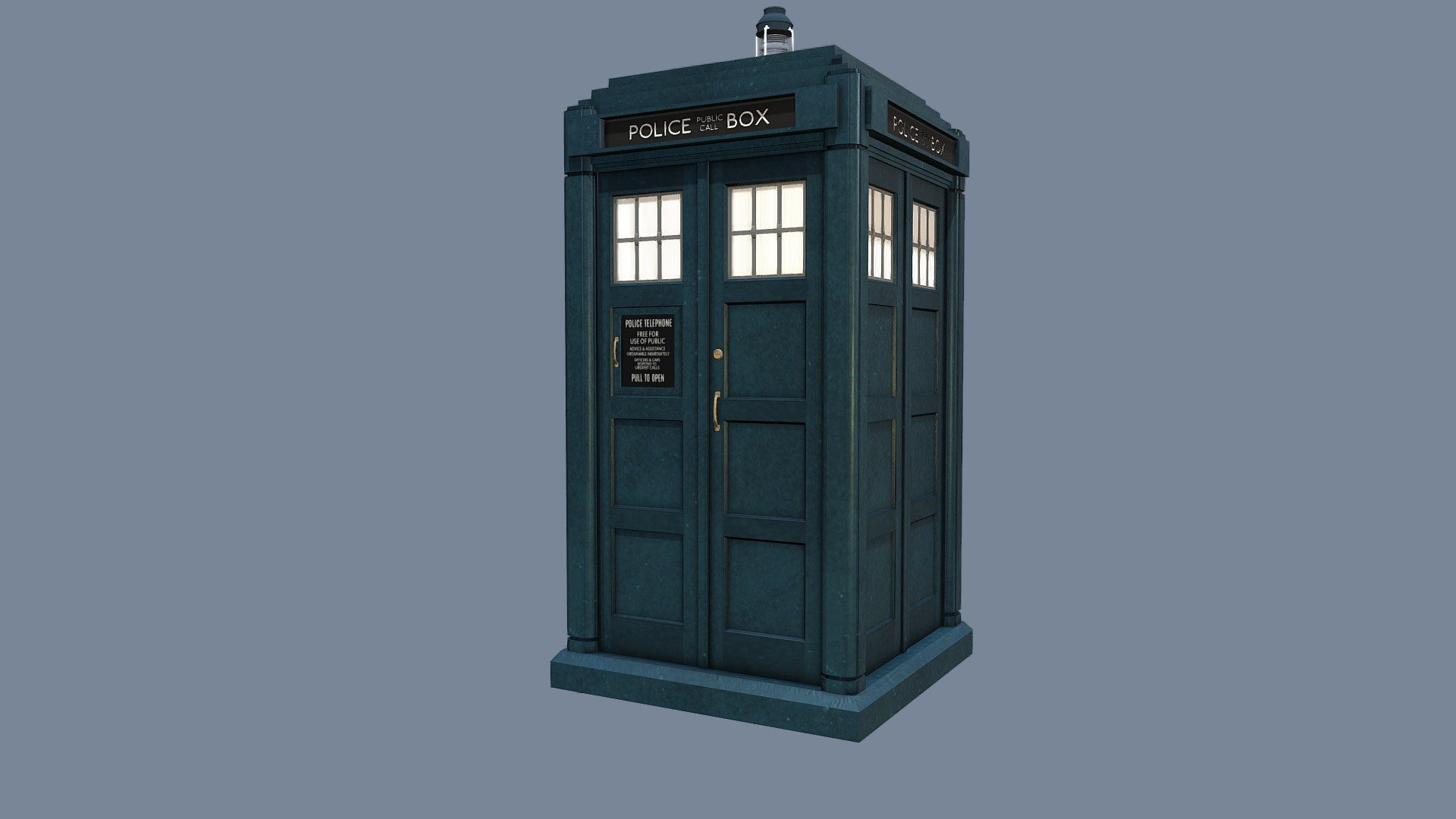 2018 - Present TARDIS Exterior - Buy Royalty Free 3D model by JorJ ...