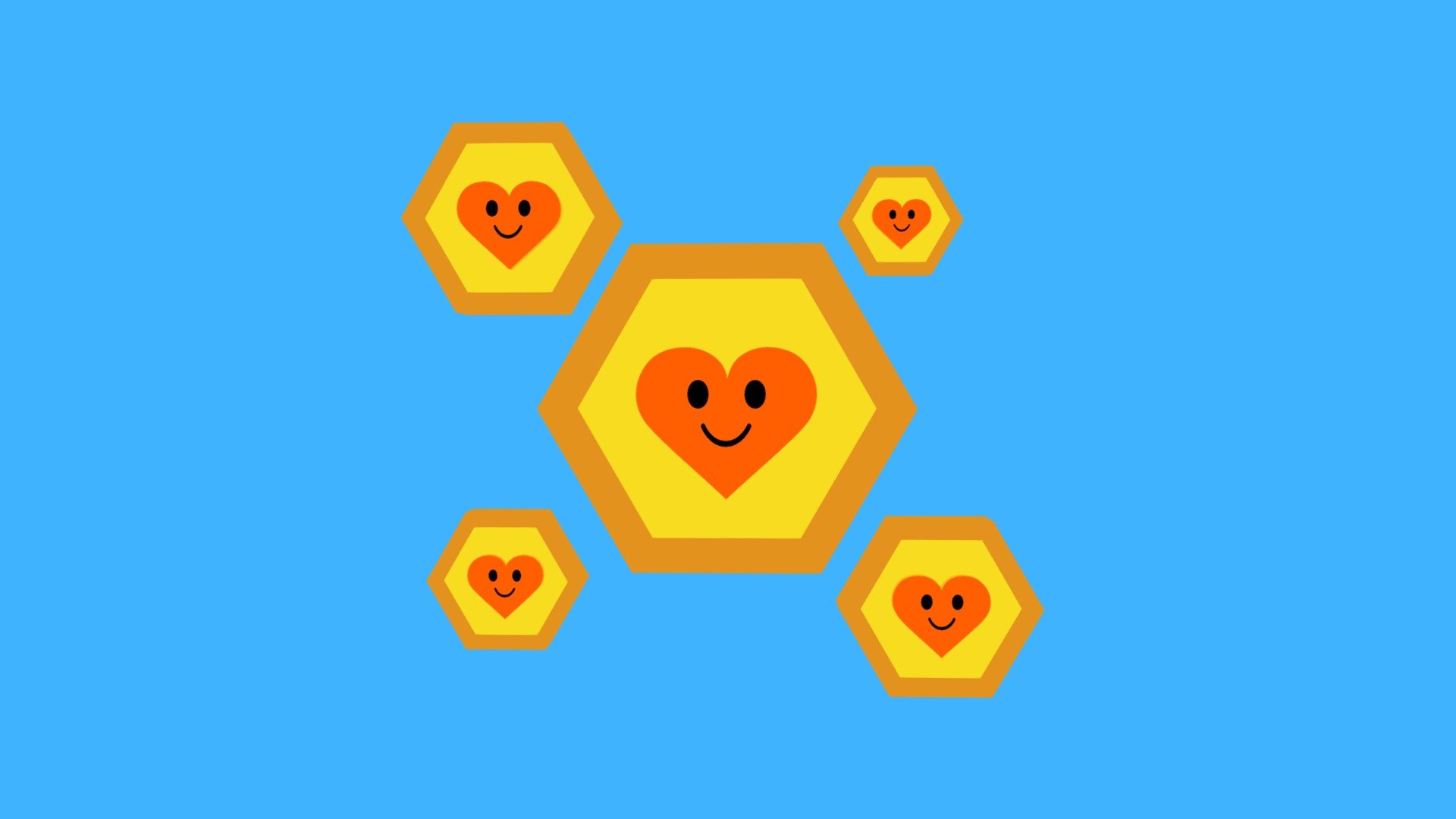 Hive Heart Logo - 3D model by Luckster [b0448d0] - Sketchfab