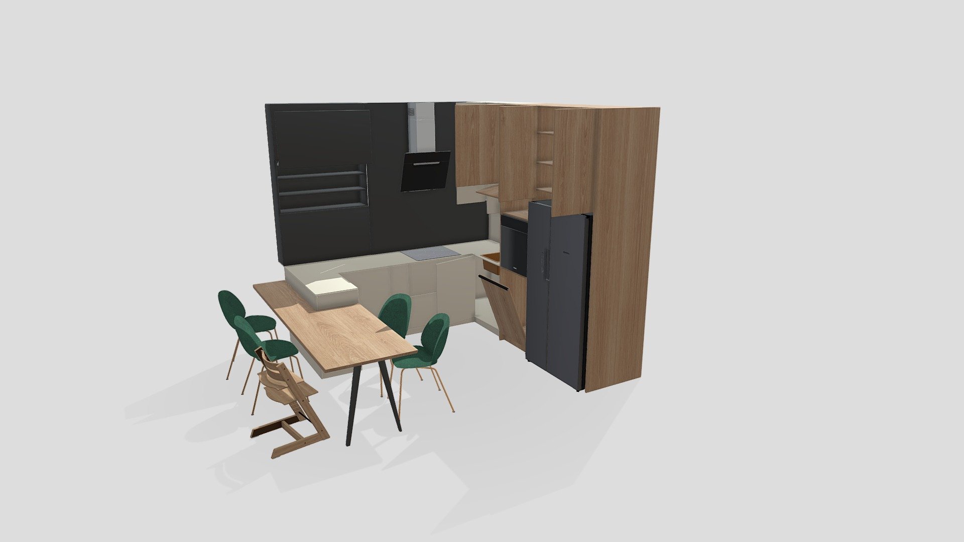 Kitchen animated visualization - 3D model by Soft Living Interiors ...