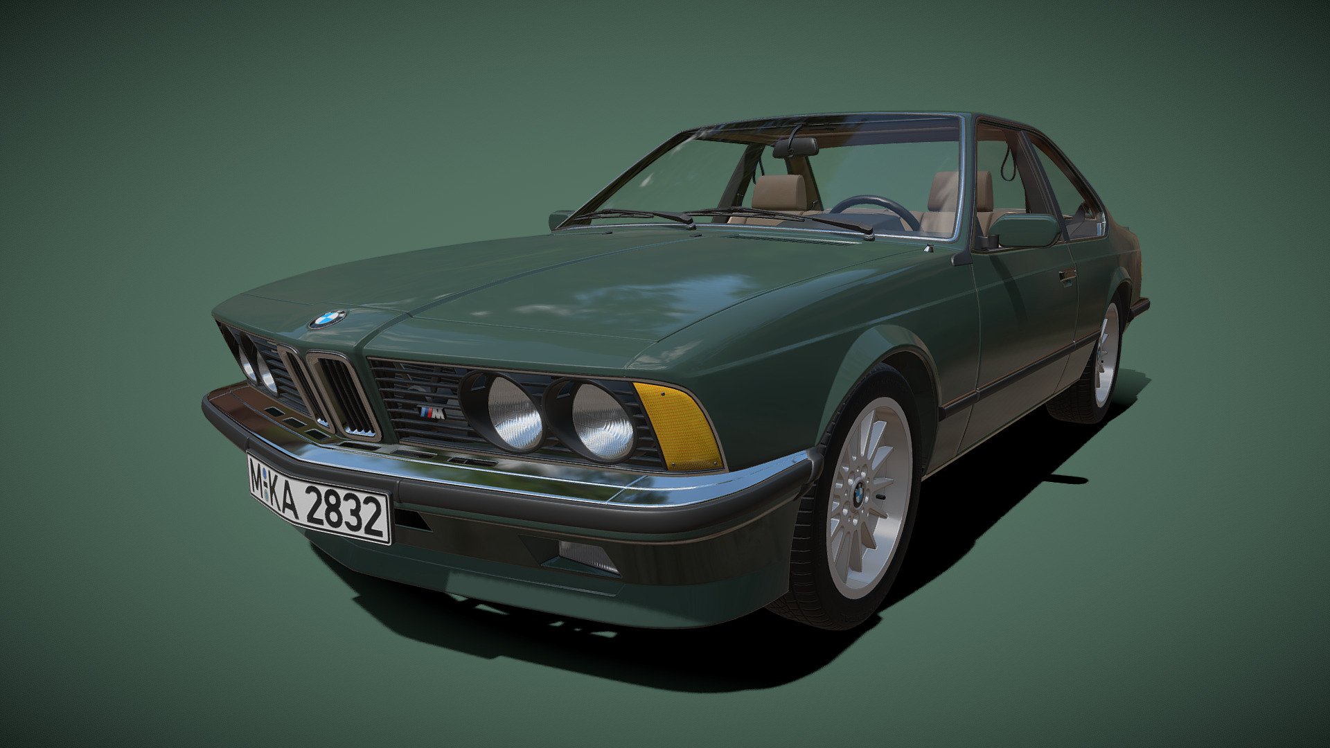 BMW 635 CSi (E24) - 3D model by Krzysztof Kapica (@chirs_kapica) [b04a6eb] - Sketchfab