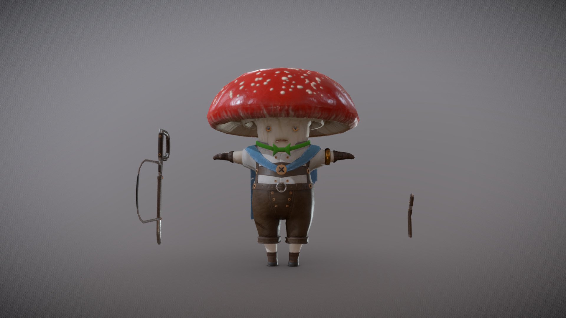 Mushi - 3D model by benbeauart [b04aa45] - Sketchfab