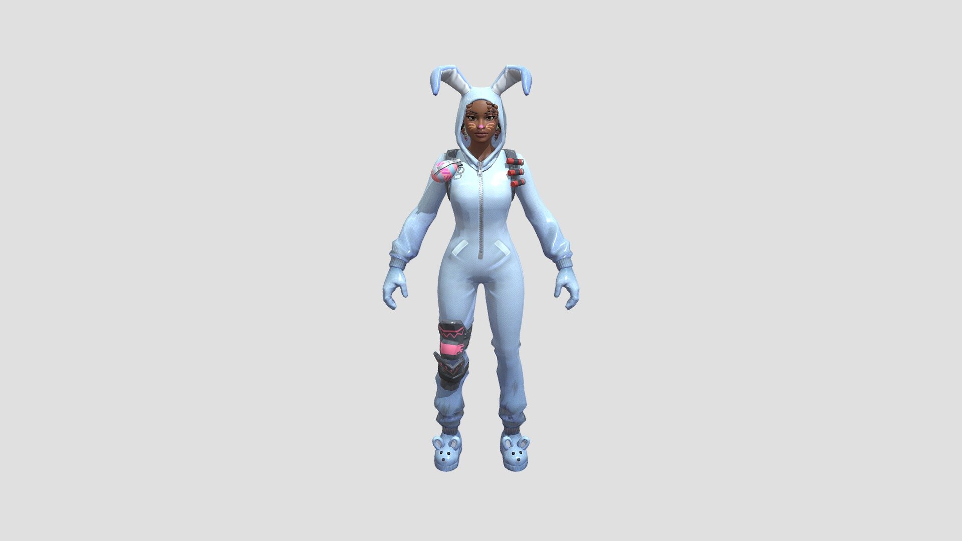 Bunny Brawler - Download Free 3D model by Vuryos [b04eafd] - Sketchfab
