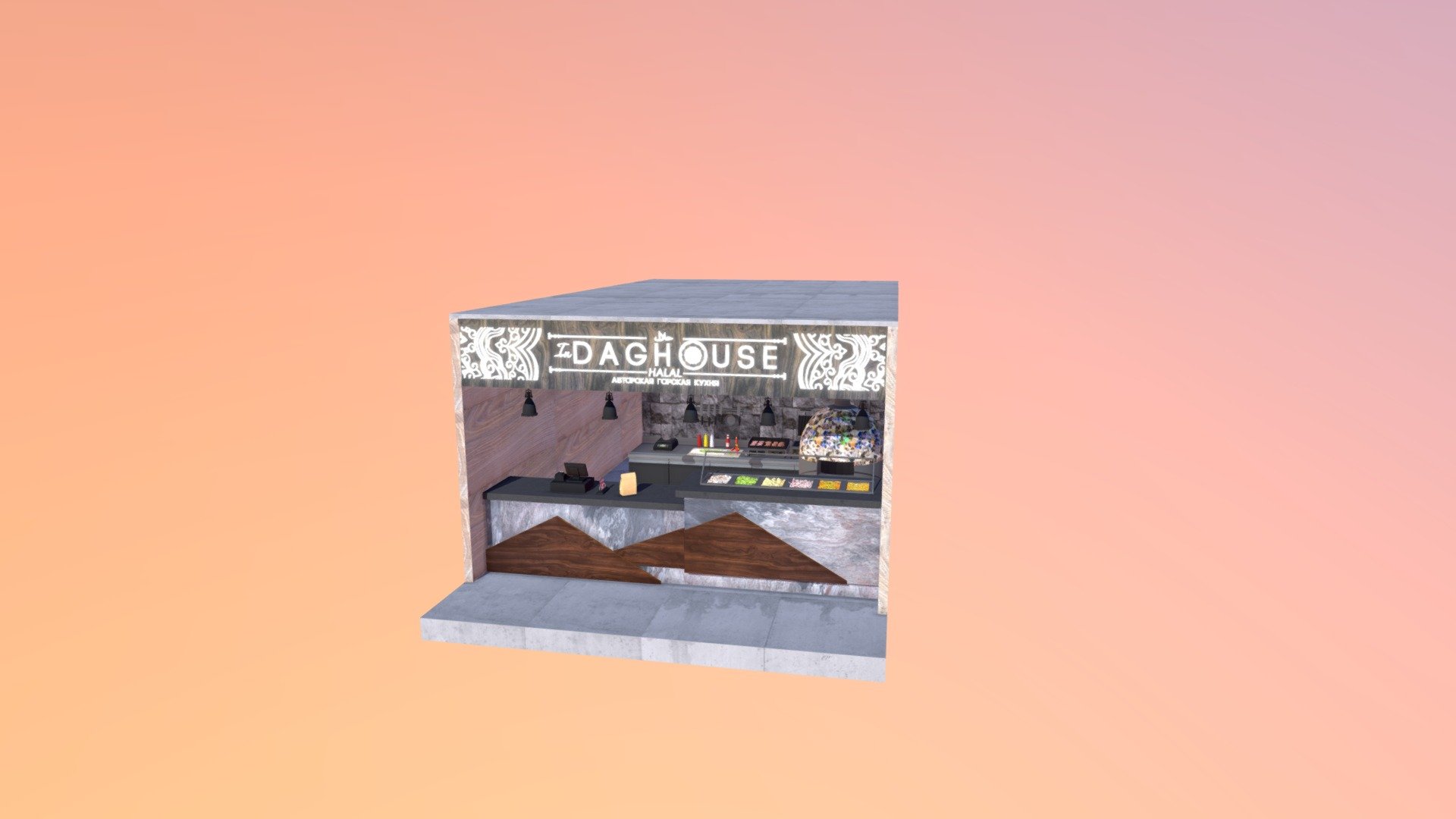 Food court - 3D model by Visual Andrew (@borsh599188553) [b04ed86 ...