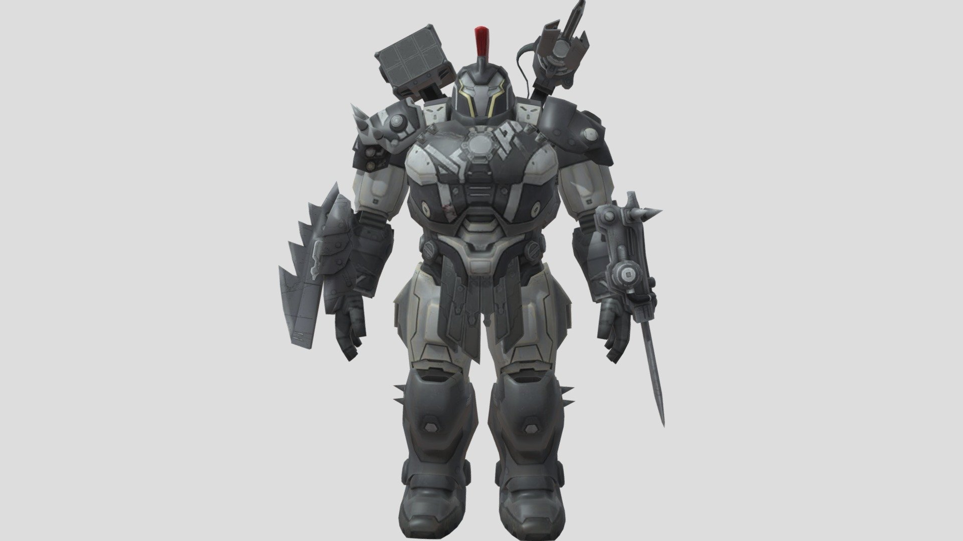Warmachine(Textured)(Rigged) - Download Free 3D model by 3D MODELS ...