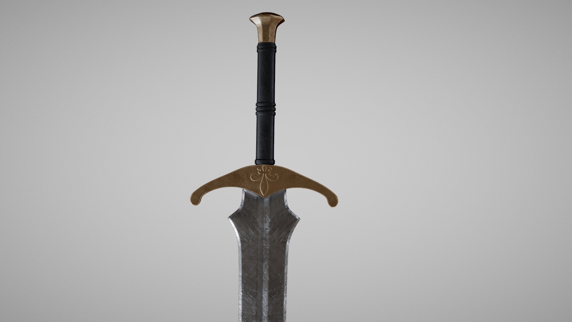 Medieval Sword 3D Model (Hight poly). - 3D model by Buggy (@_Buggy_ ...