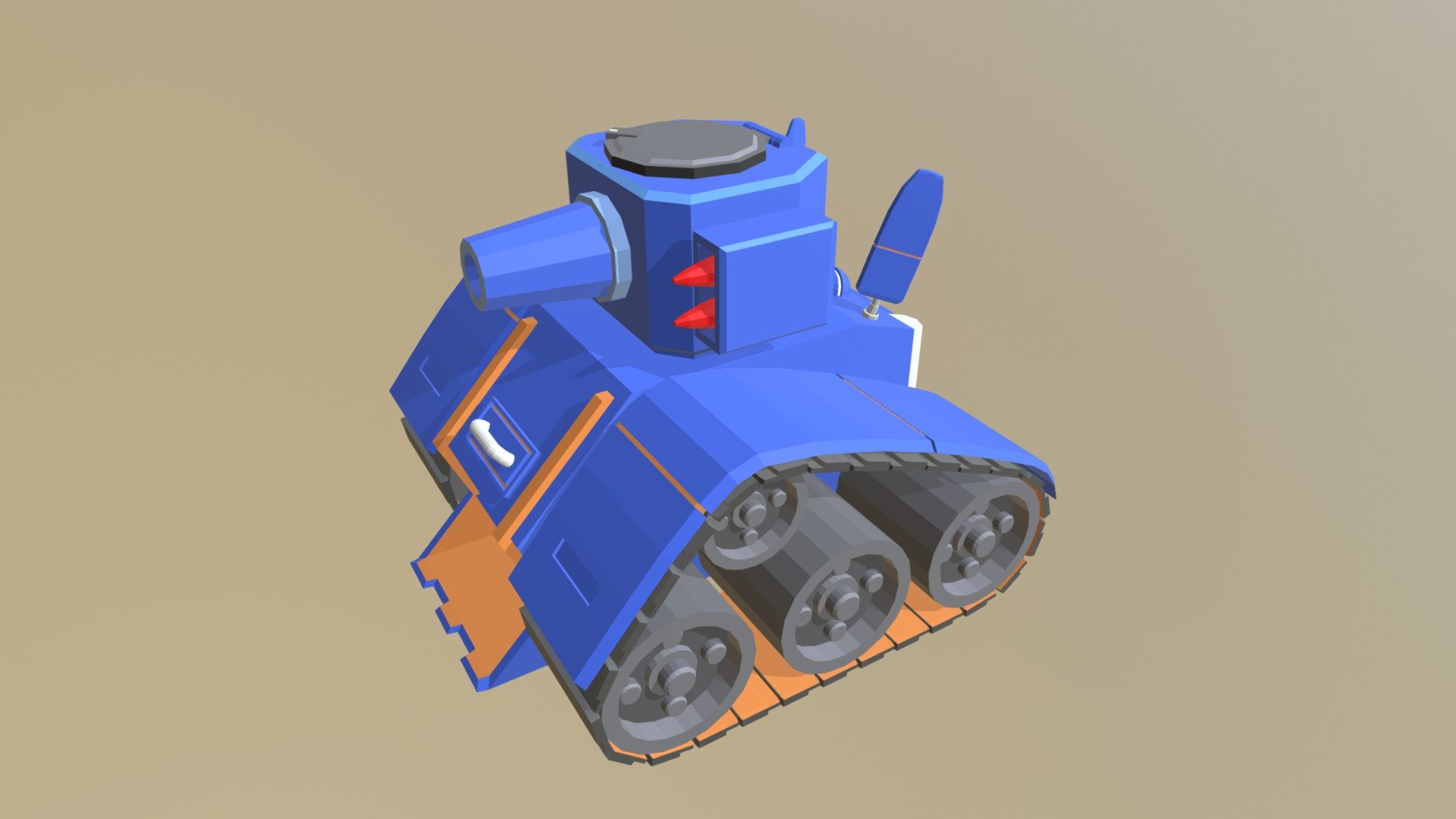 Low Poly Toy Tank - 3D model by Barry C (@bazzajunior) [b053186 ...
