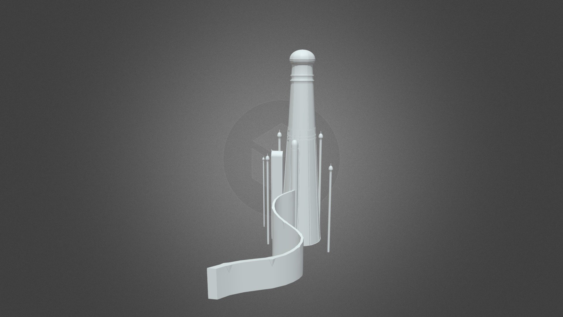Magic Tower - 3D model by Jessica Fletcher (@dalinara) [b053220 ...