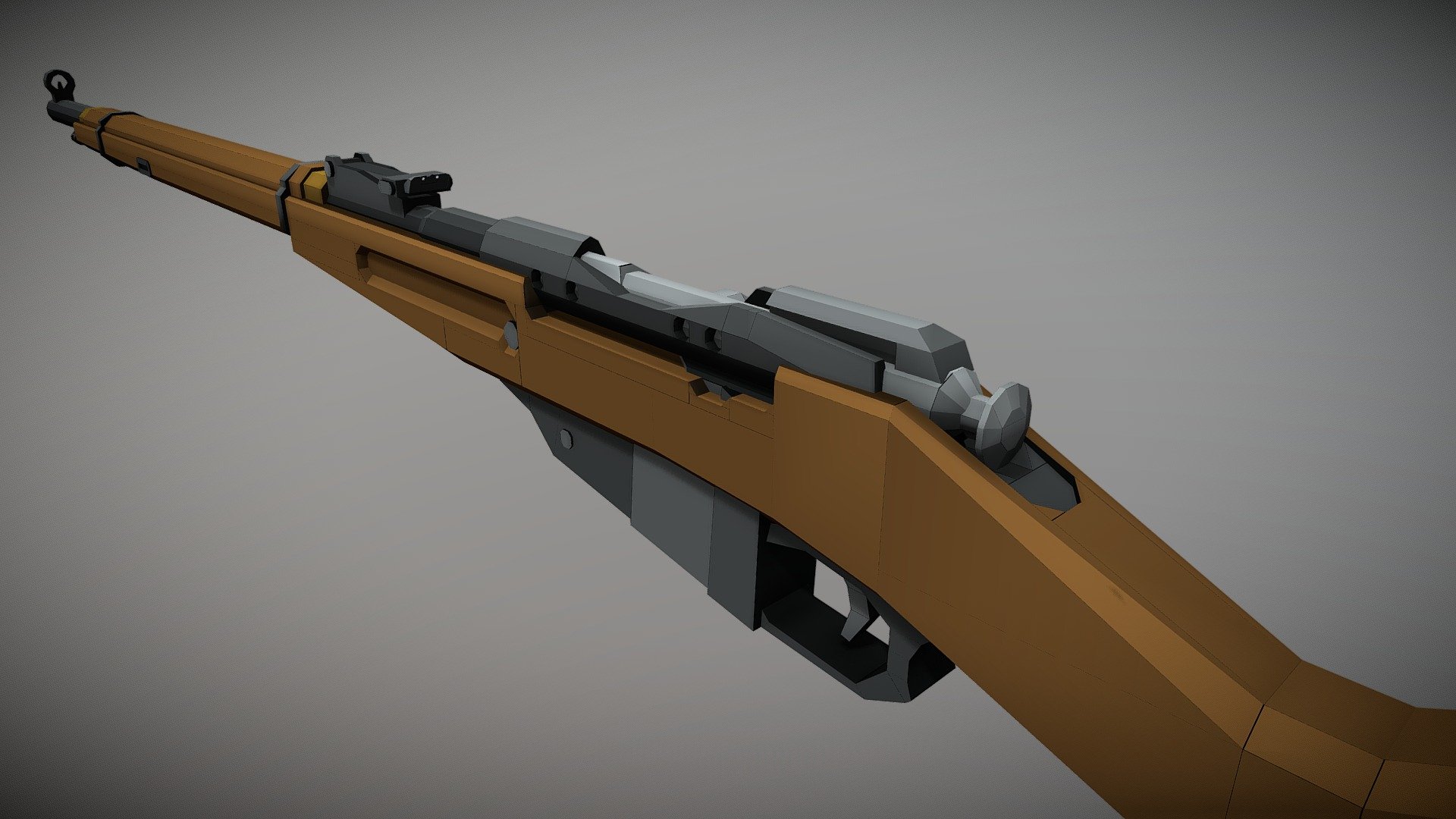 Low-Poly Mosin Nagant - 3D model by soret15 [b053a36] - Sketchfab