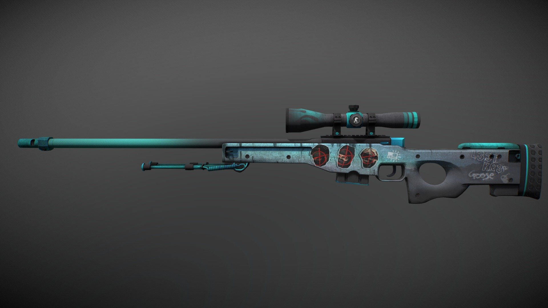 AWP Retro-Strike - 3D model by SPARXS [b0558cb] - Sketchfab