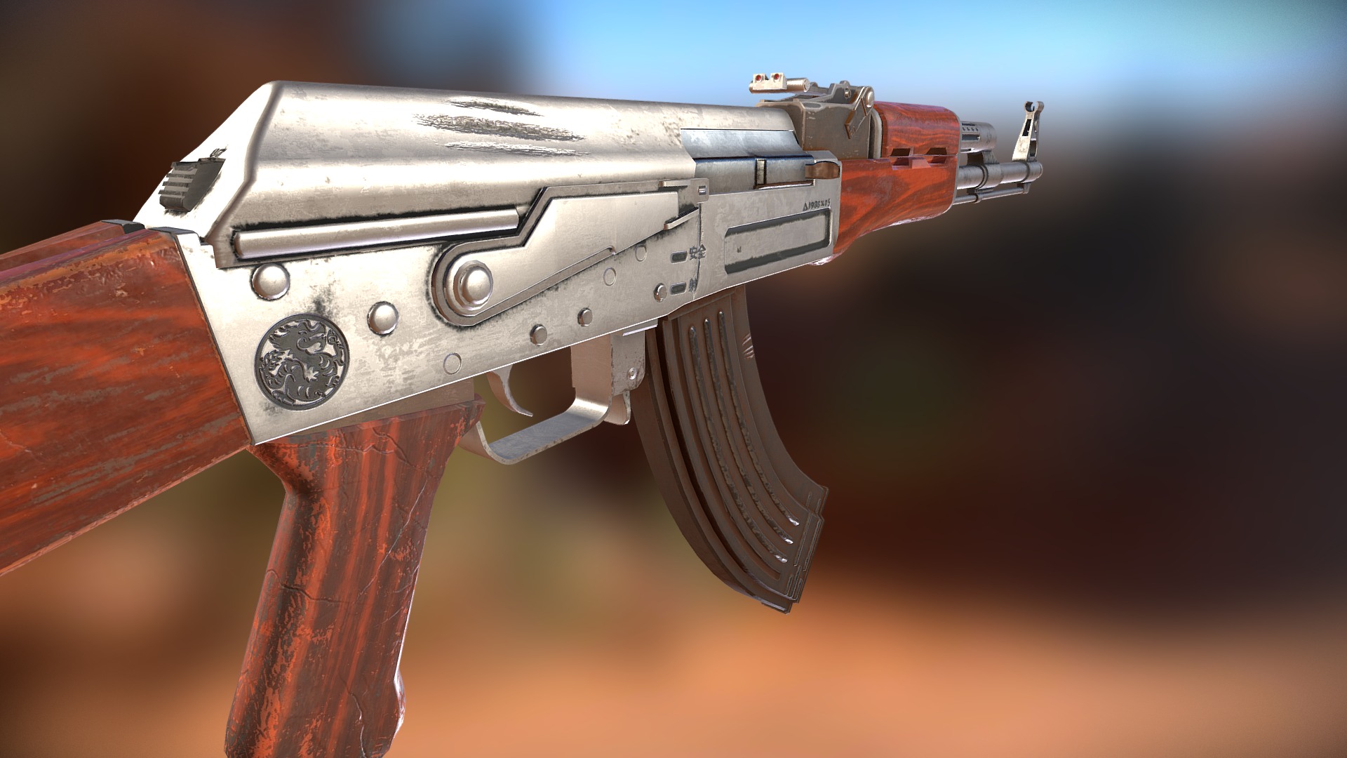 AK-47 Assault Rifle - 3D model by beijar [b056047] - Sketchfab
