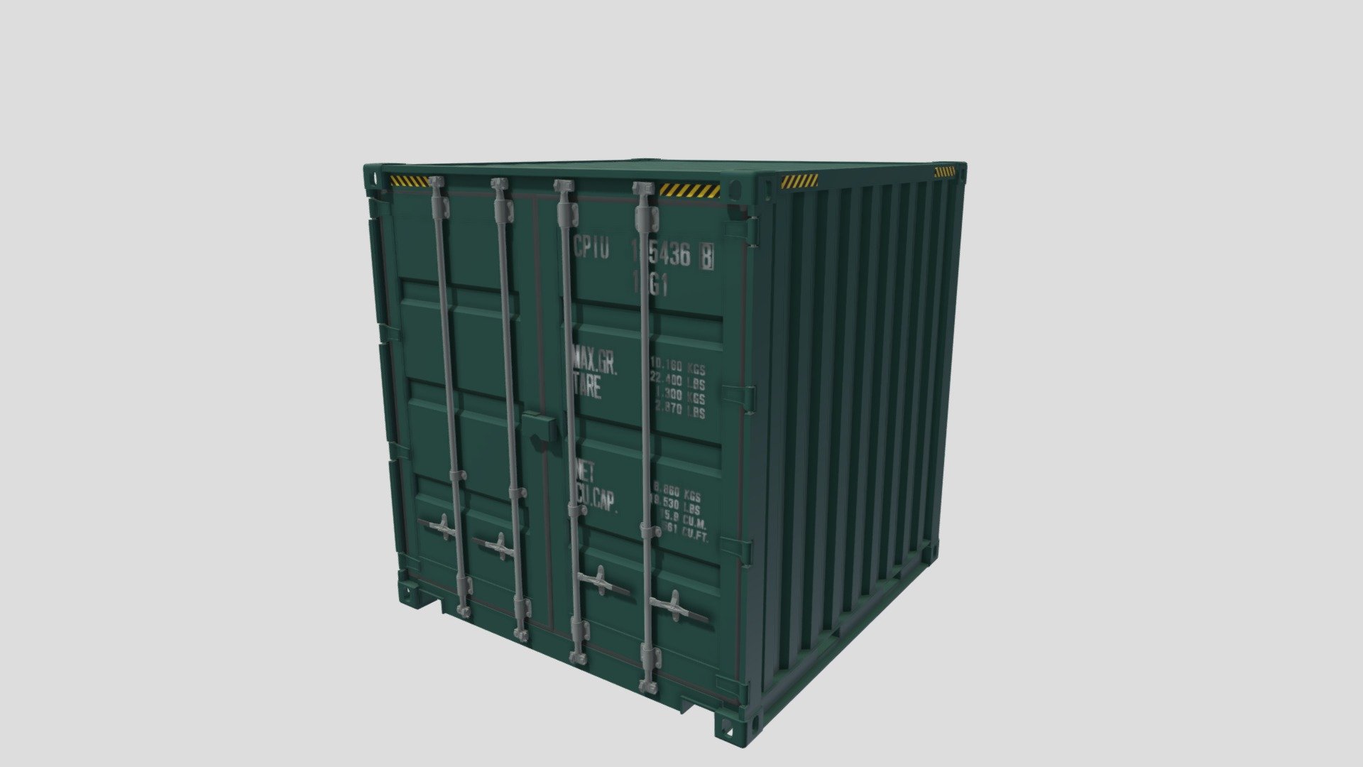8ft Shipping Container - Buy Royalty Free 3D model by dragosburian ...