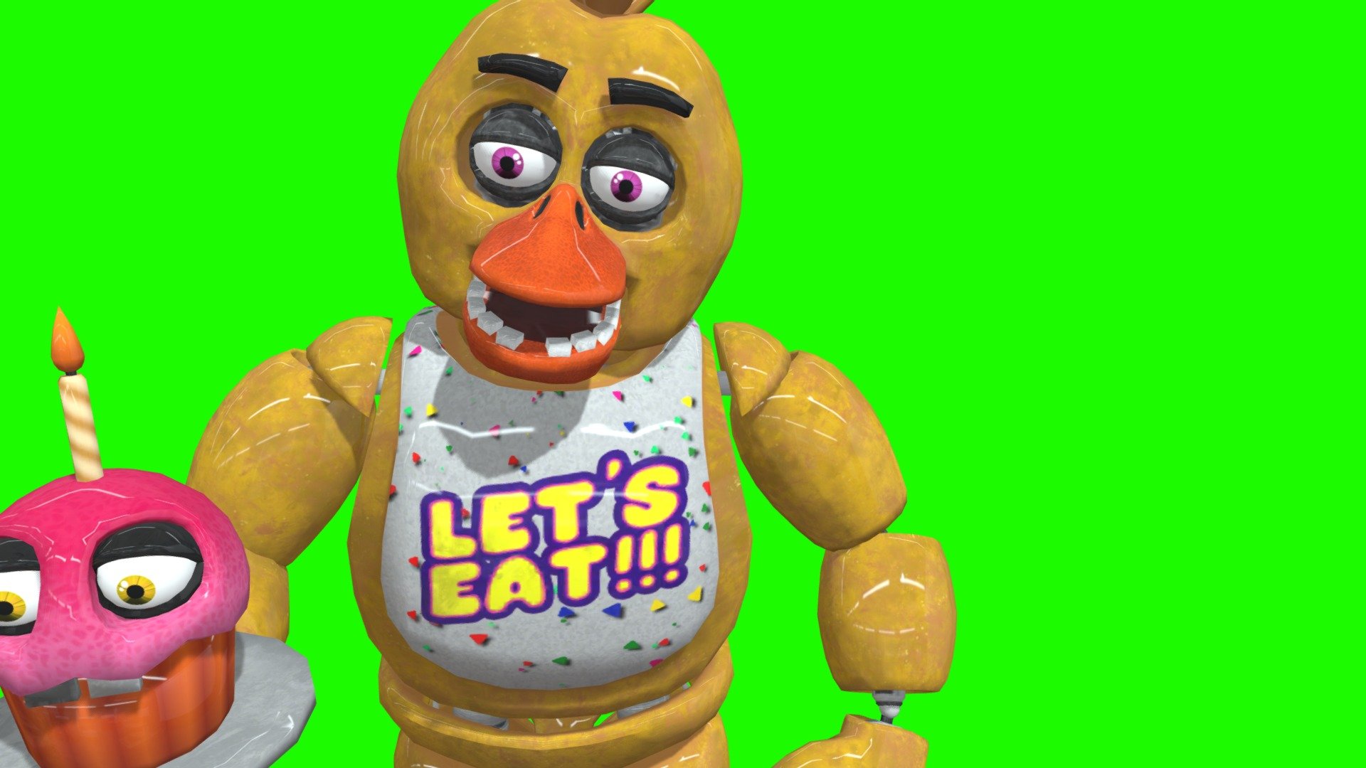 Fnaf AR Chica - Download Free 3D model by Frostbear (@Teamfnaf ...