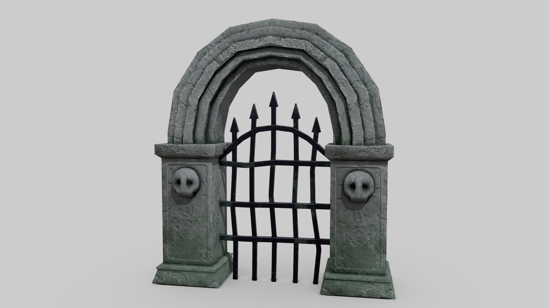 Cemetery Gate - Buy Royalty Free 3D model by Vanessa Araújo (@vanessa3d ...