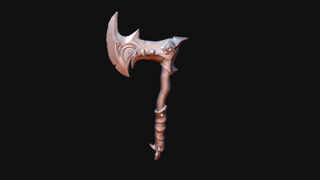 Dino-Parrot battle axe - 3D model by hamsterspit [b060fce] - Sketchfab