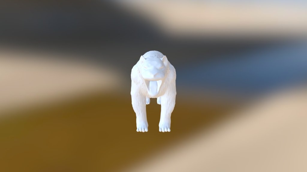 Smilodon - 3D model by tomfjellstad [b068727] - Sketchfab