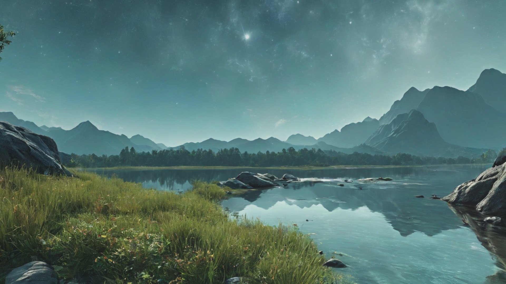 HDRI Night Time Skybox Landscape Panorama R - Buy Royalty Free 3D model ...