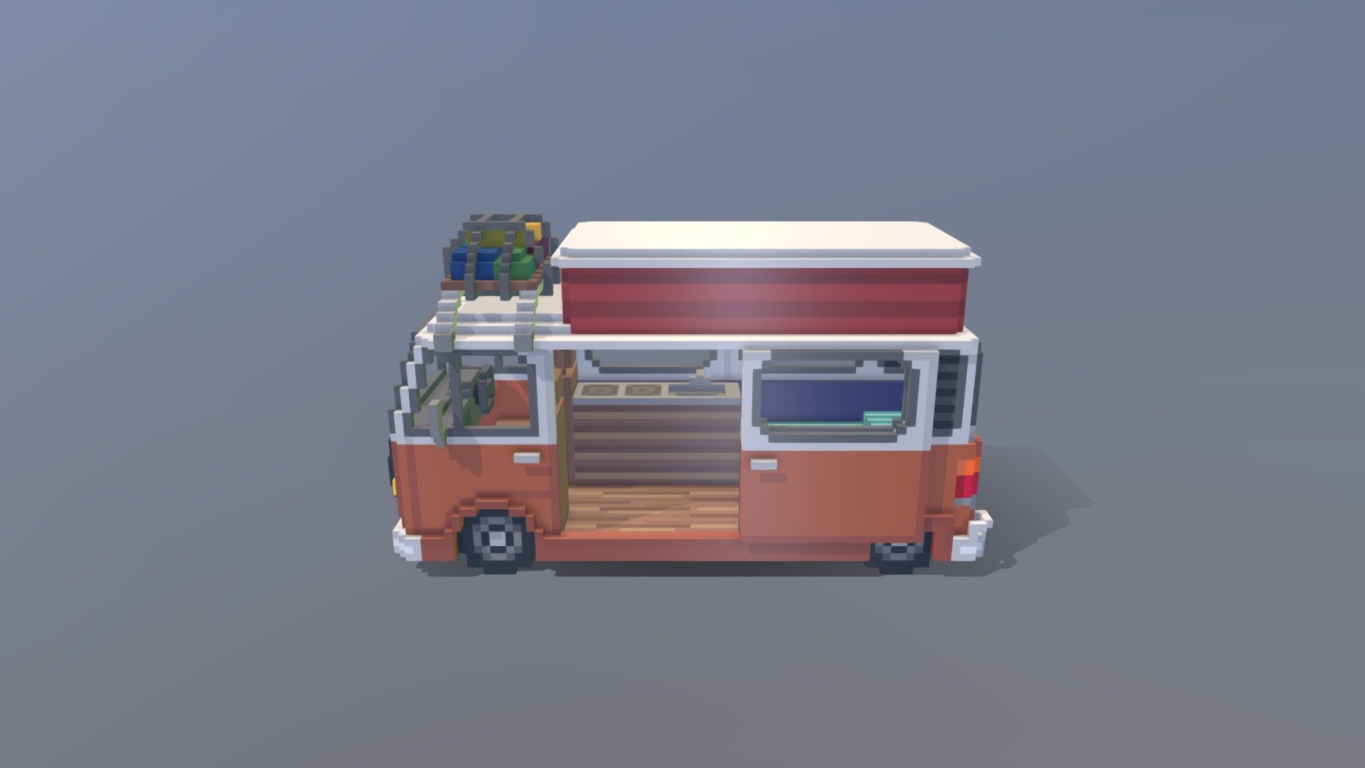Campervan Scene - 3D model by aimanazhar [b06bb34] - Sketchfab