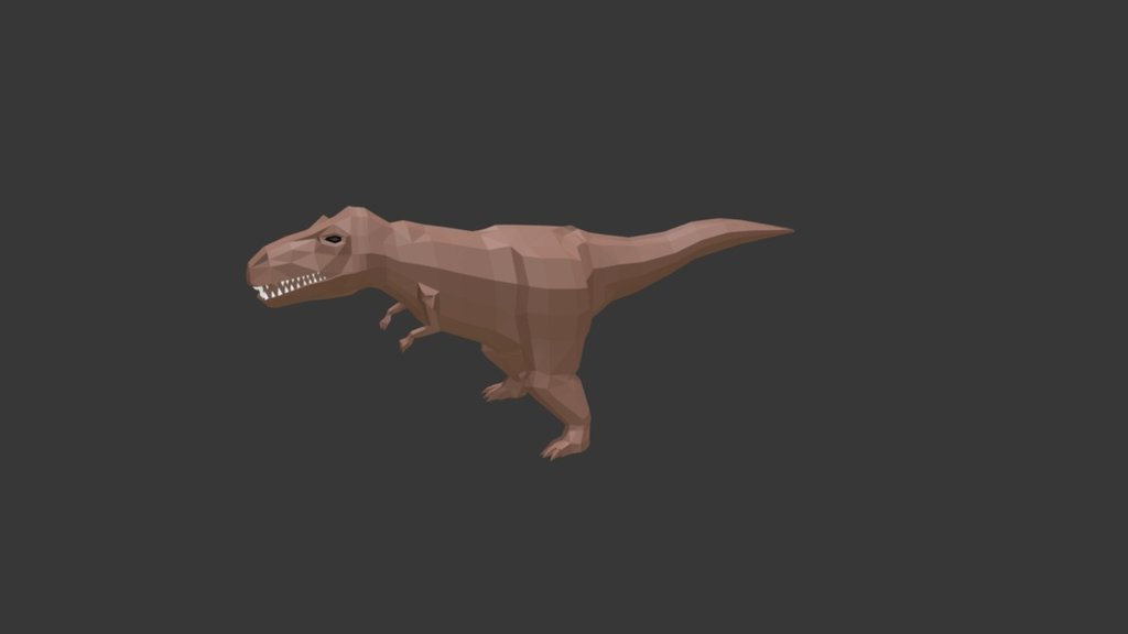 T rex low poly - 3D model by Beenjii [b06c39b] - Sketchfab
