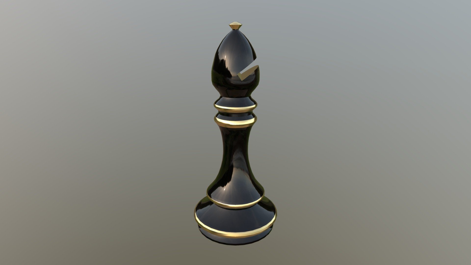 Black Bishop - 3D model by raadbadr [b06c760] - Sketchfab