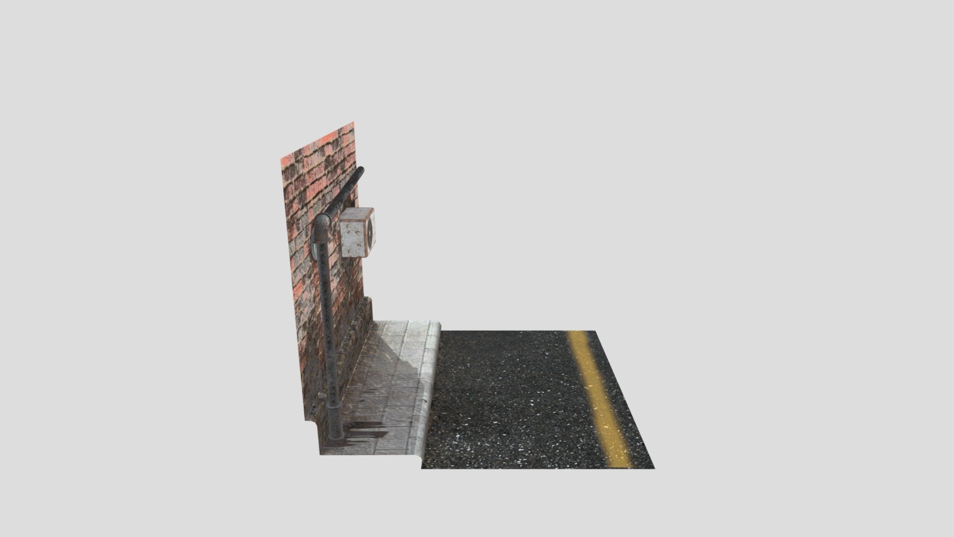 Alley - 3D model by ethanbustamante [b06d8a0] - Sketchfab