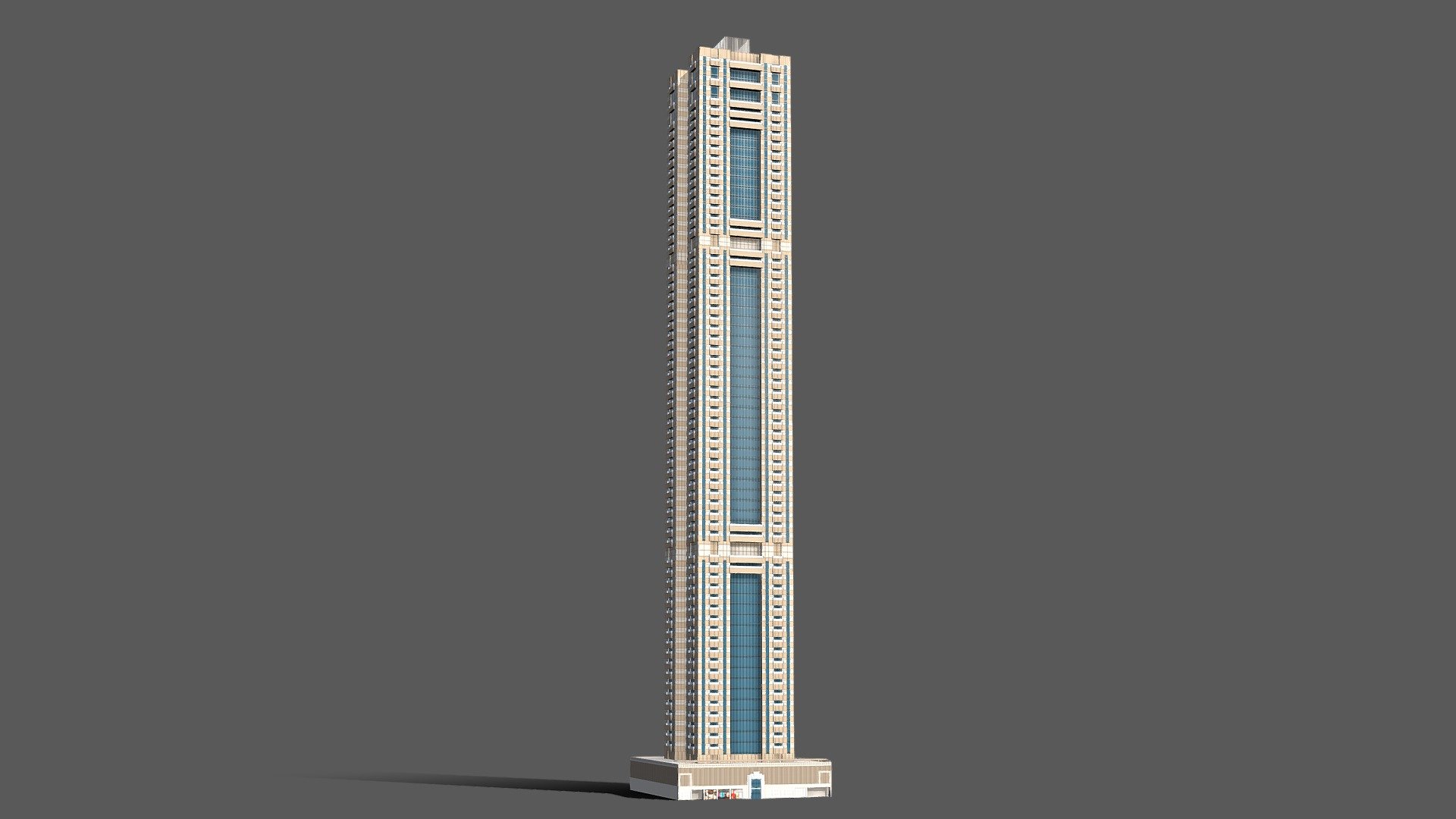Sulafa Tower - Dubai marina - Buy Royalty Free 3D model by 1Quad (@1 ...