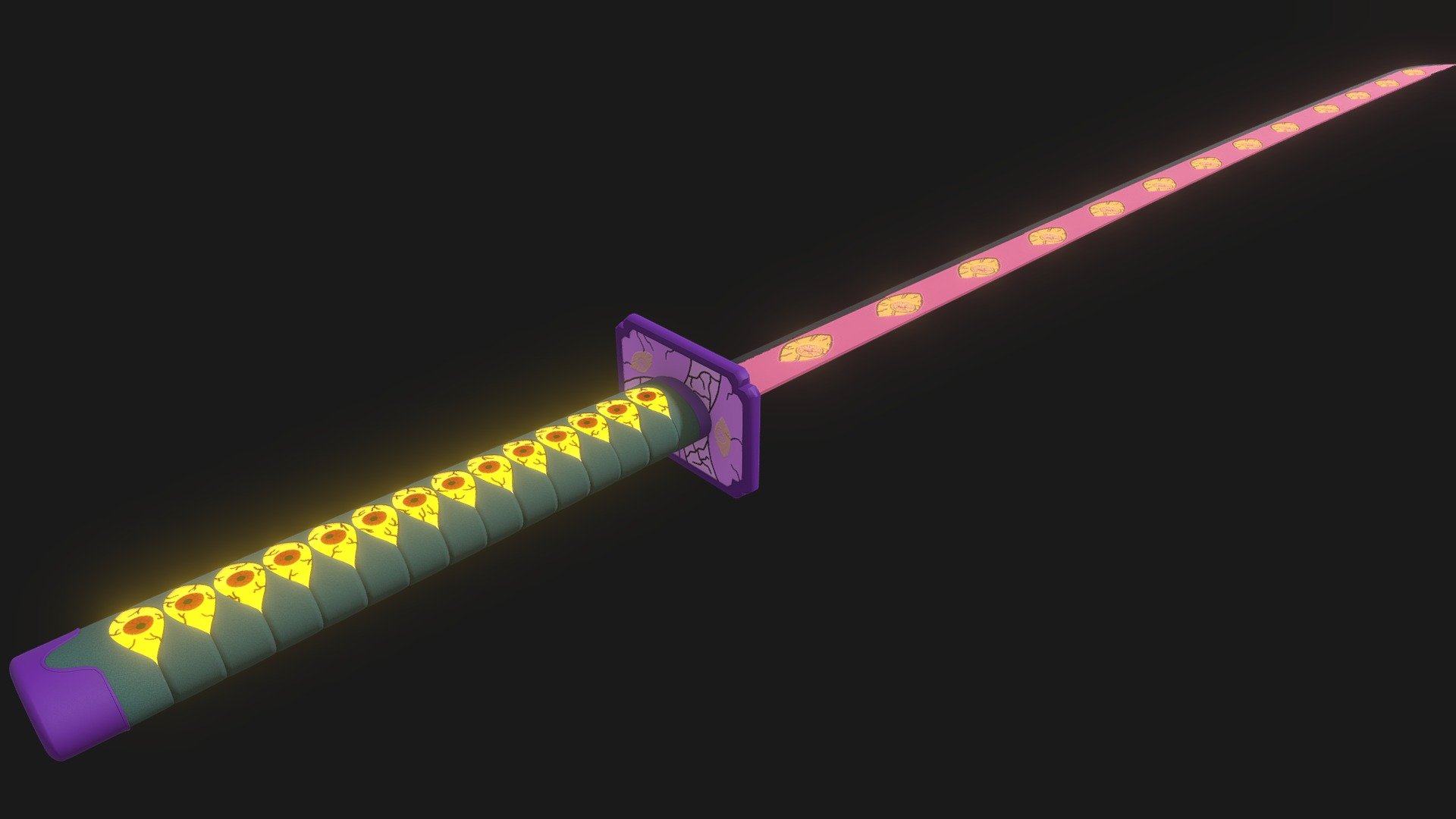 Kokushibo's Nichirin - Download Free 3D model by Ash (@royalguarding ...